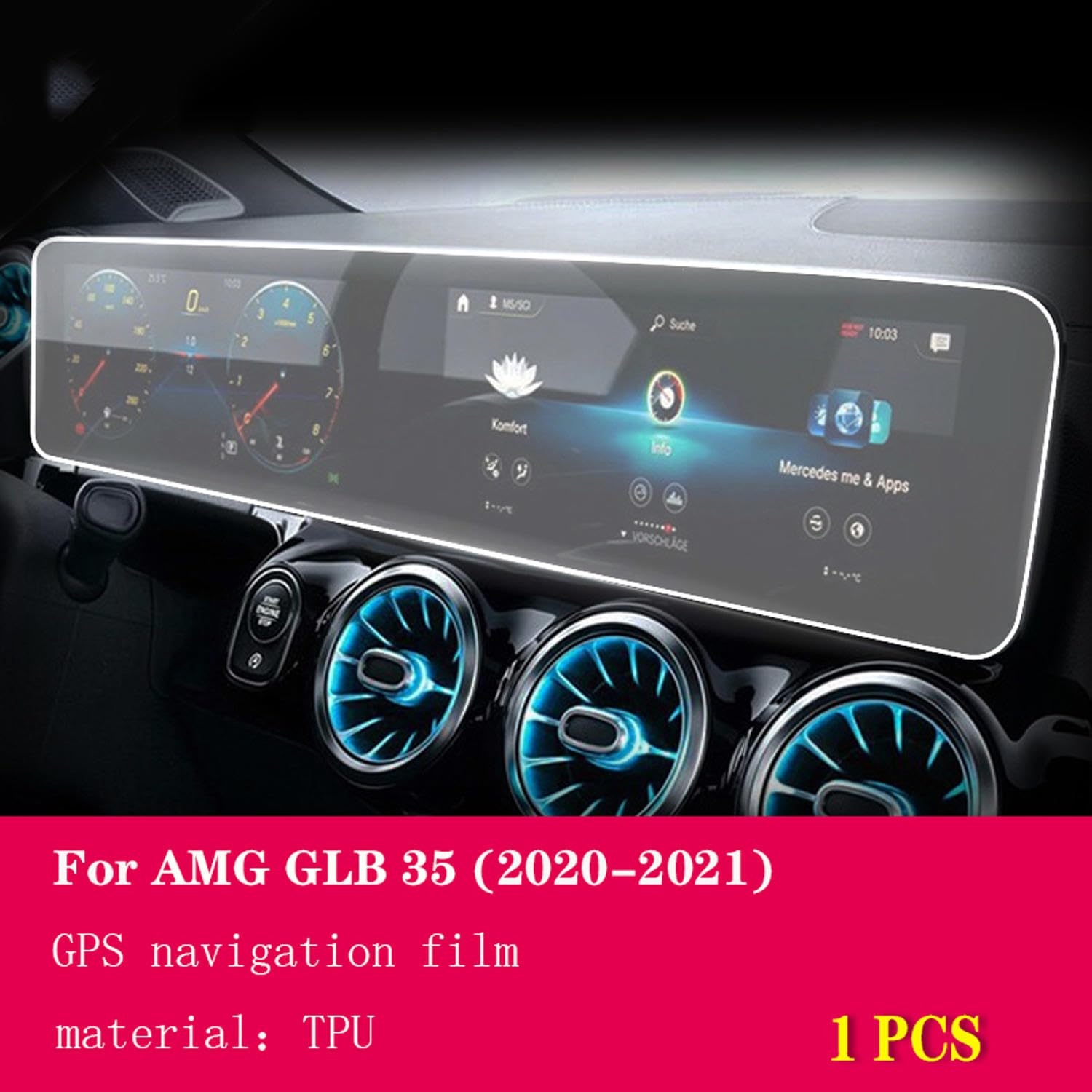 Transparent PPF Interior Film RHD LAVIYE Car Interior Centre Console ...