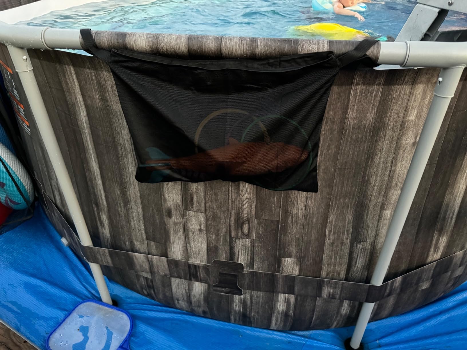 Amazon.com: GATTLUKD Pool Floats Storage Bag, Expandable pool toy ...