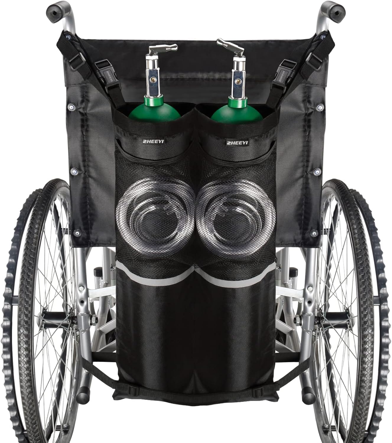 Amazon.com: ZHEEYI Dual Oxygen Tank Holder for Wheelchiars, Oxygen ...