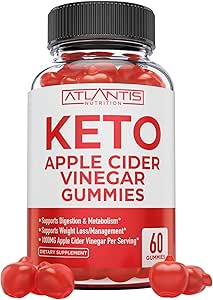Amazon.com: Atlantis Nutrition Keto ACV Gummies for Weight Loss - Apple Cider Vinegar Gummies ...
