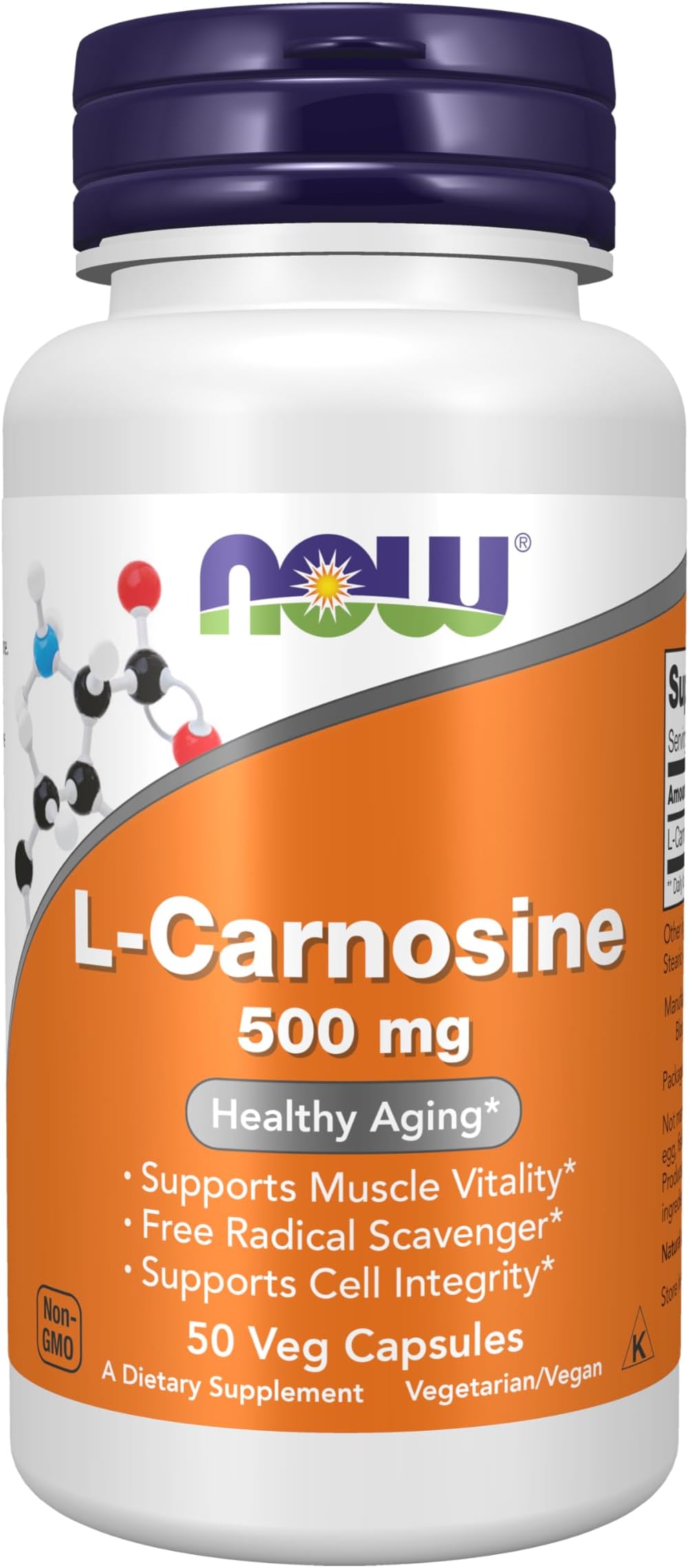 Amazon.com: NOW Foods Supplements, L-Carnosine (Beta-Alanyl-L-Histidine ...