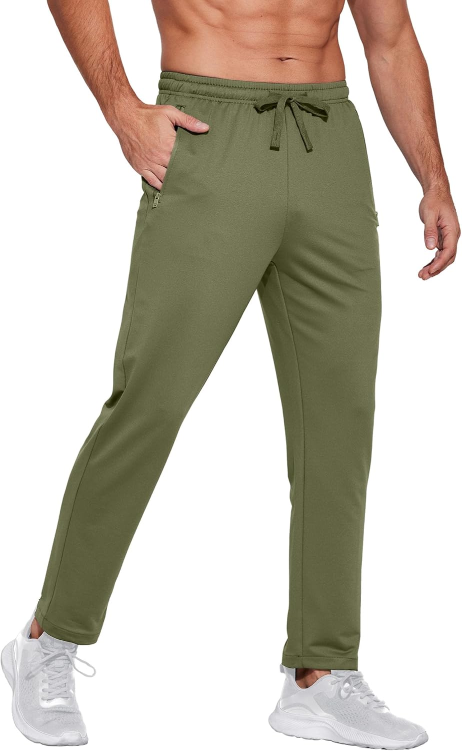 Amazon.com: COOFANDY Men's Sweatpants Open Bottom Lightweight Athletic ...