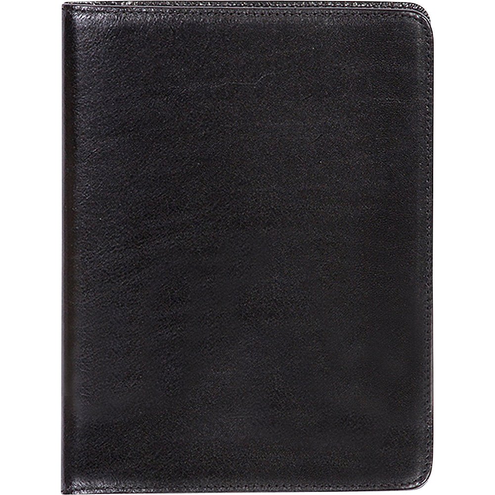 Scully Italian Leather Desk Journal - Ruled Page Notebook (Black ...