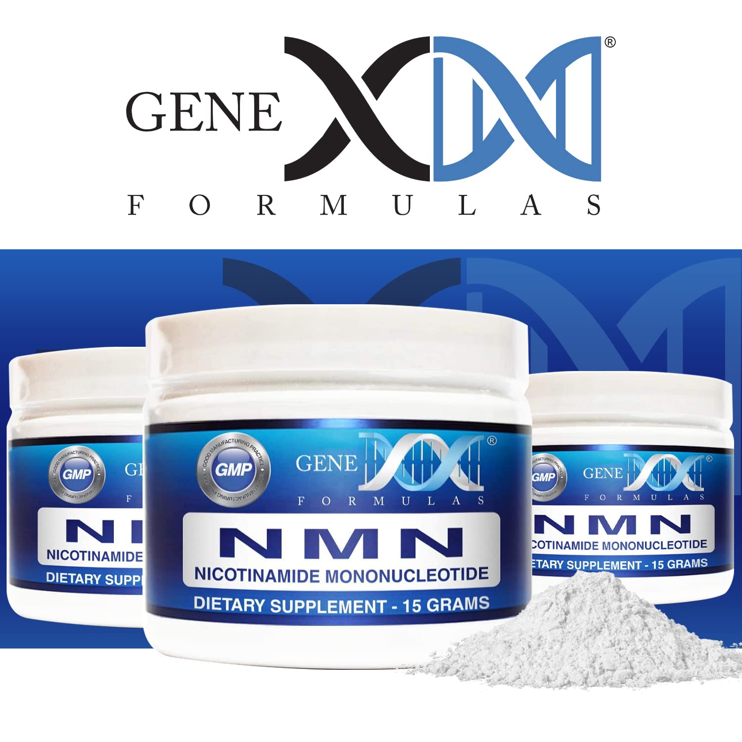Buy GENEX FORMULAS NMN Nicotinamide Mononucleotide Supplement 15g Jar (3 Pack )- 99% Pure, Shelf ...