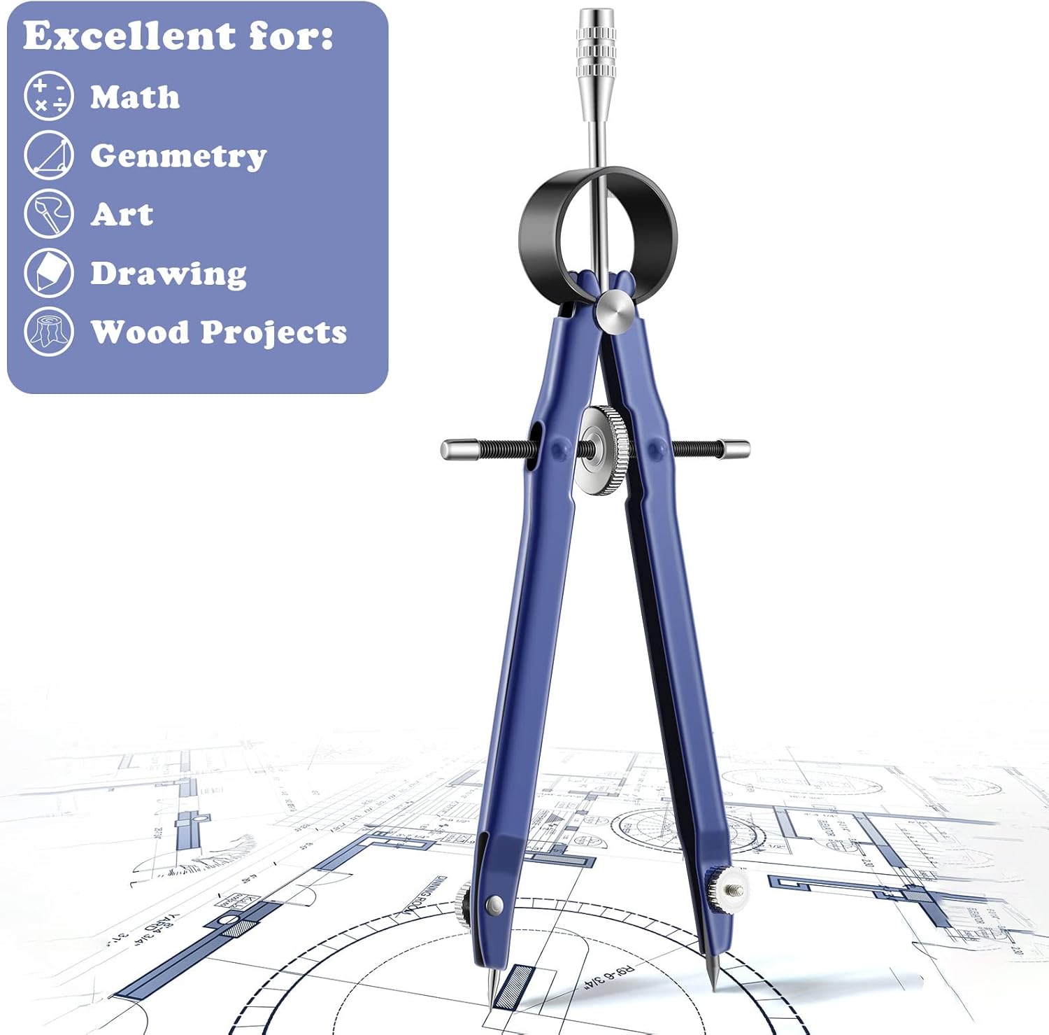 Professional Compass for Geometry, Metal Drawing Philippines | Ubuy