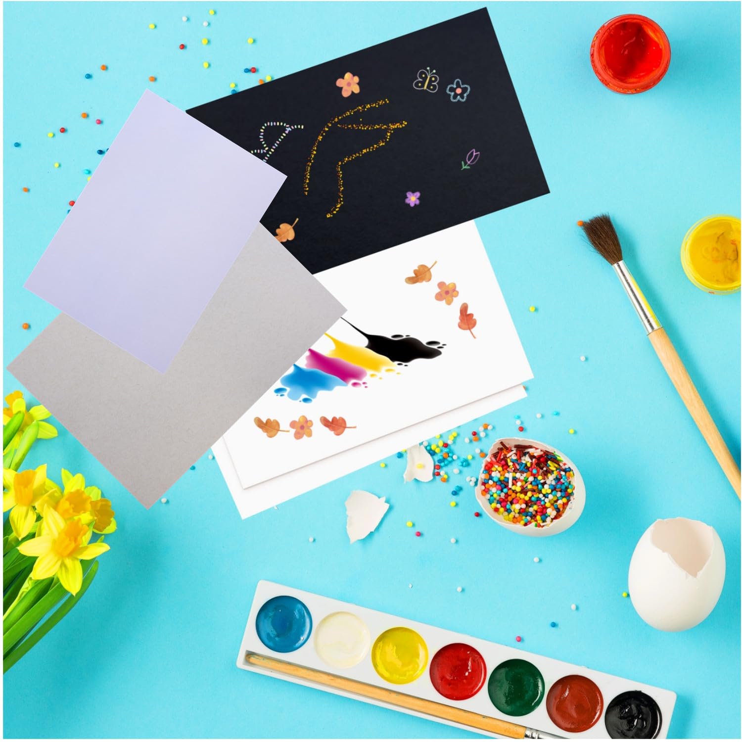 Snapklik.com : Baisunt 25 Pack 4x6 Sand Textured Cardstock Paper Blank ...