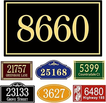 Amazon.com: Personalized Address Signs for Houses - Custom Address ...
