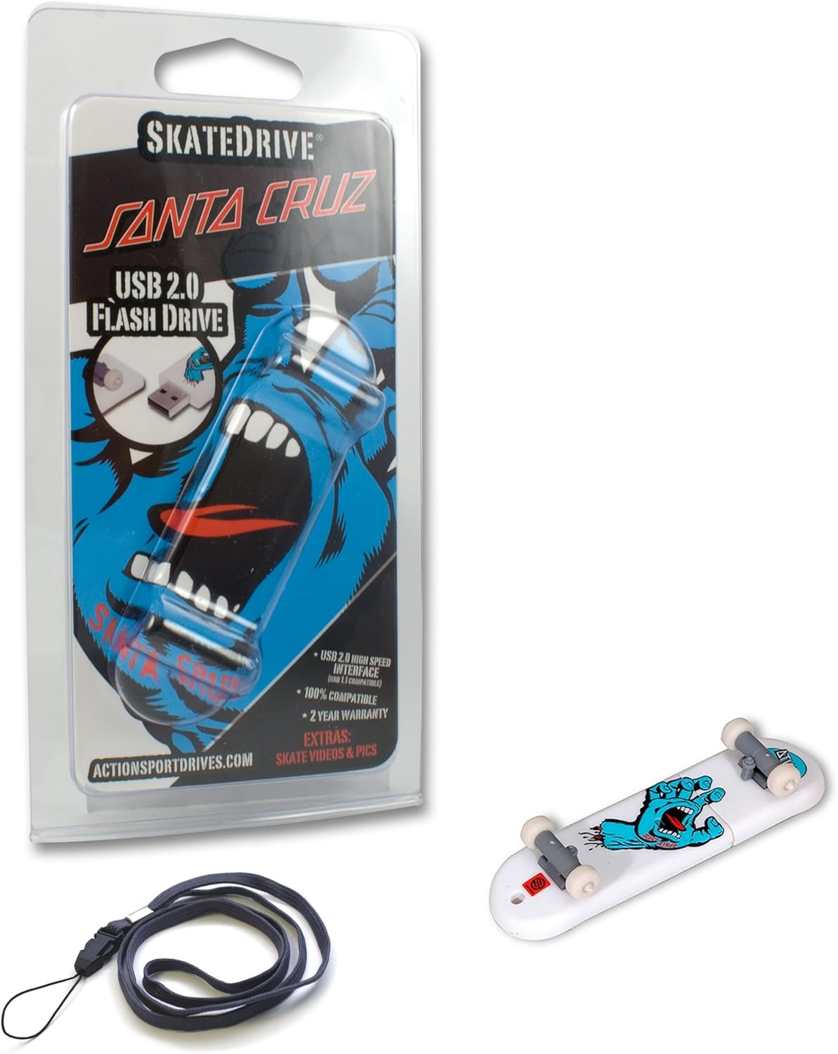 Amazon.com: ACP-EP Memory SC-SKATESH/4G 4GB Santa Cruz Screaming Hand ...