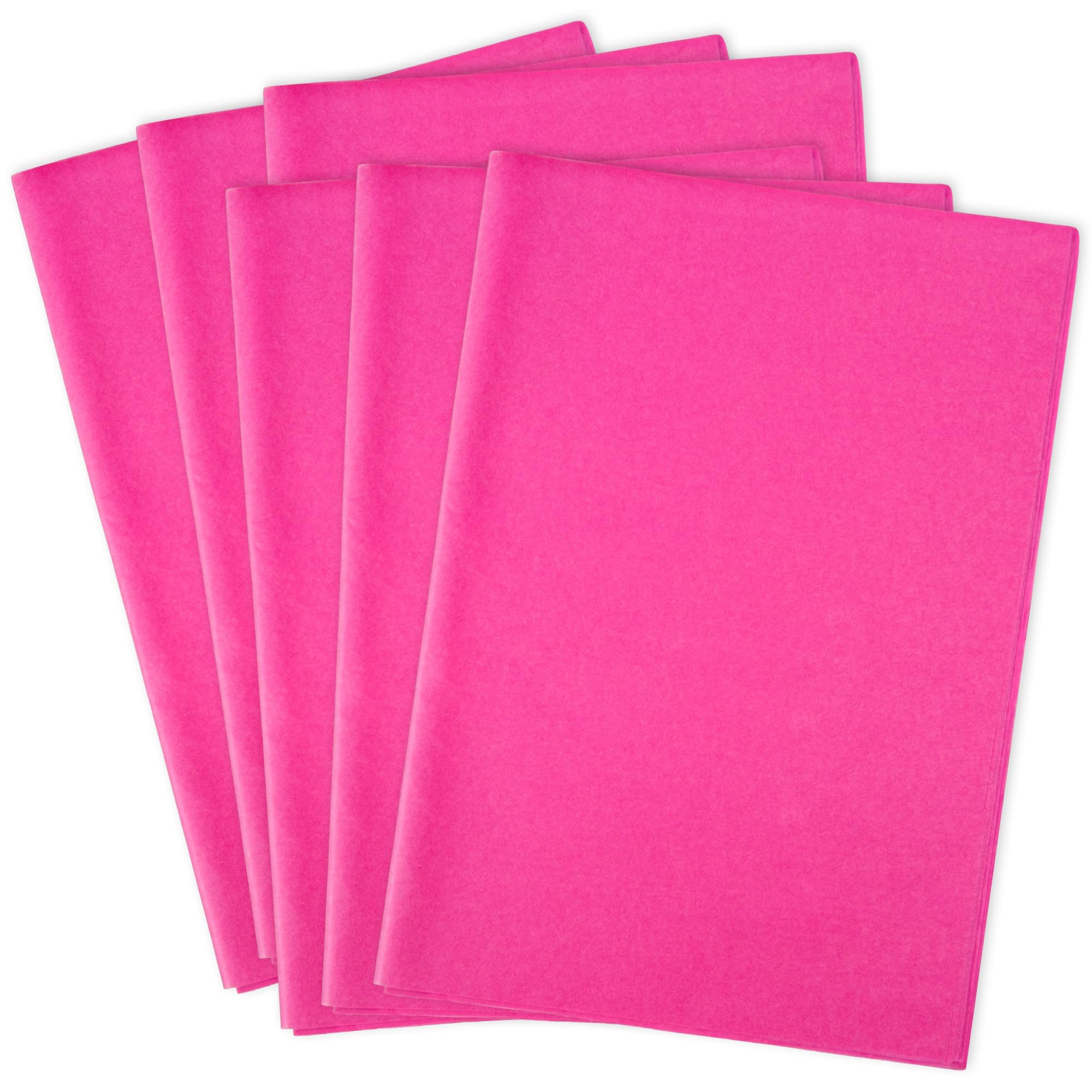Amazon.com: MR FIVE 100 Sheets 20" x 30" Hot Pink Tissue Paper Bulk ...