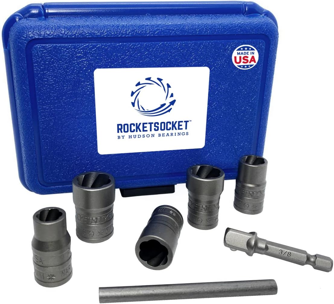 ROCKETSOCKET | Made in USA | Extraction Socket Set | 7 Pieces, impact ...