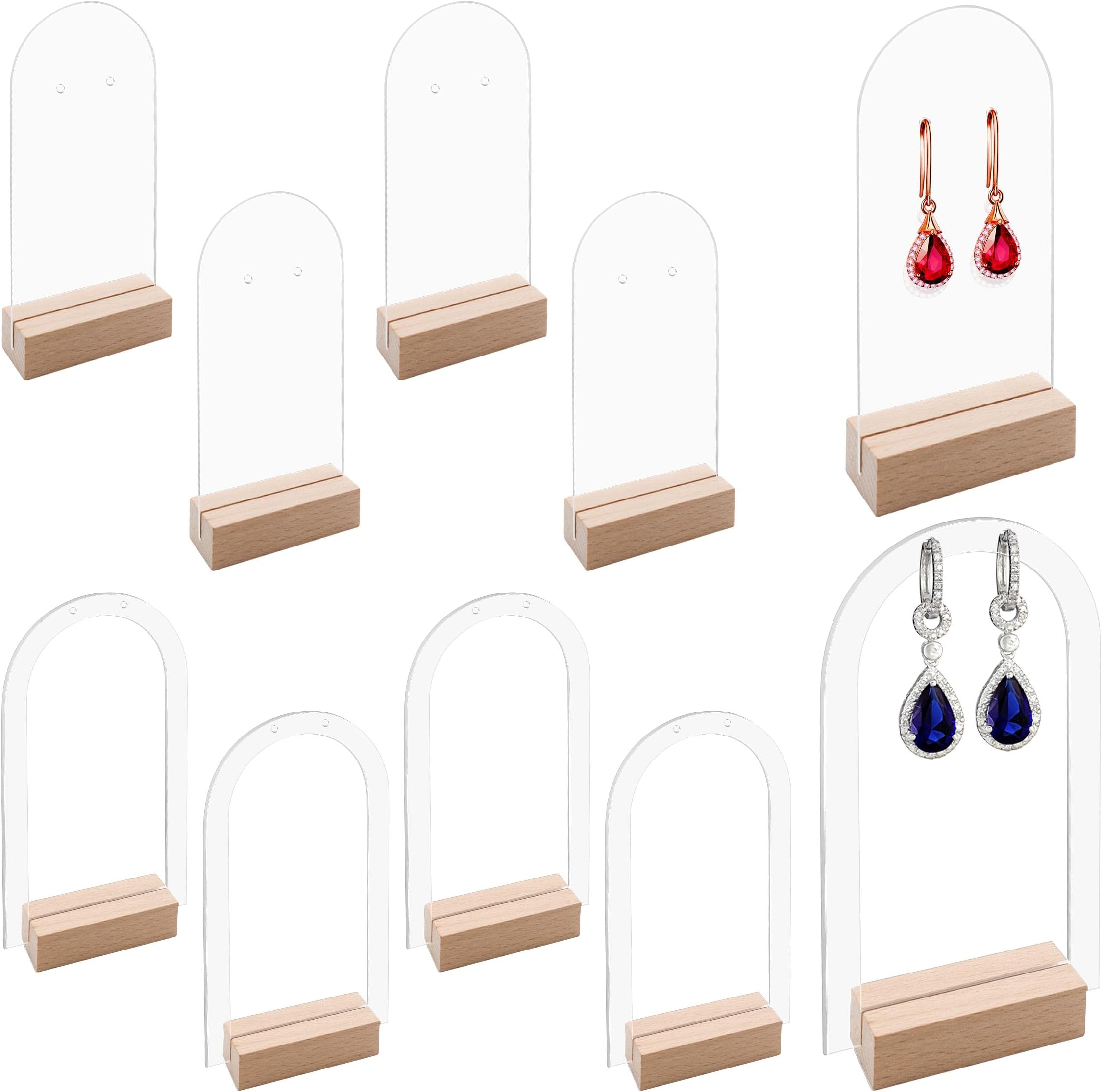 Amazon.com: YHNTGB 10 PCS Acrylic earring display girl Arch clear ...