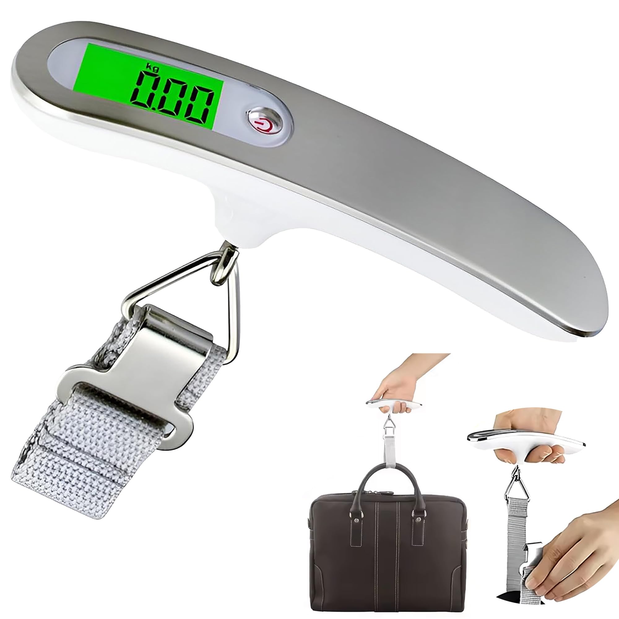 Portable Digital Luggage Scale - 110lbs/50kg, Backlit LCD Display ...
