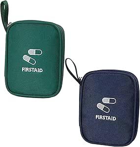ROLMZJX 2 Pack First FID Kit Travel,Portable Mini First aid kit, Empty ...