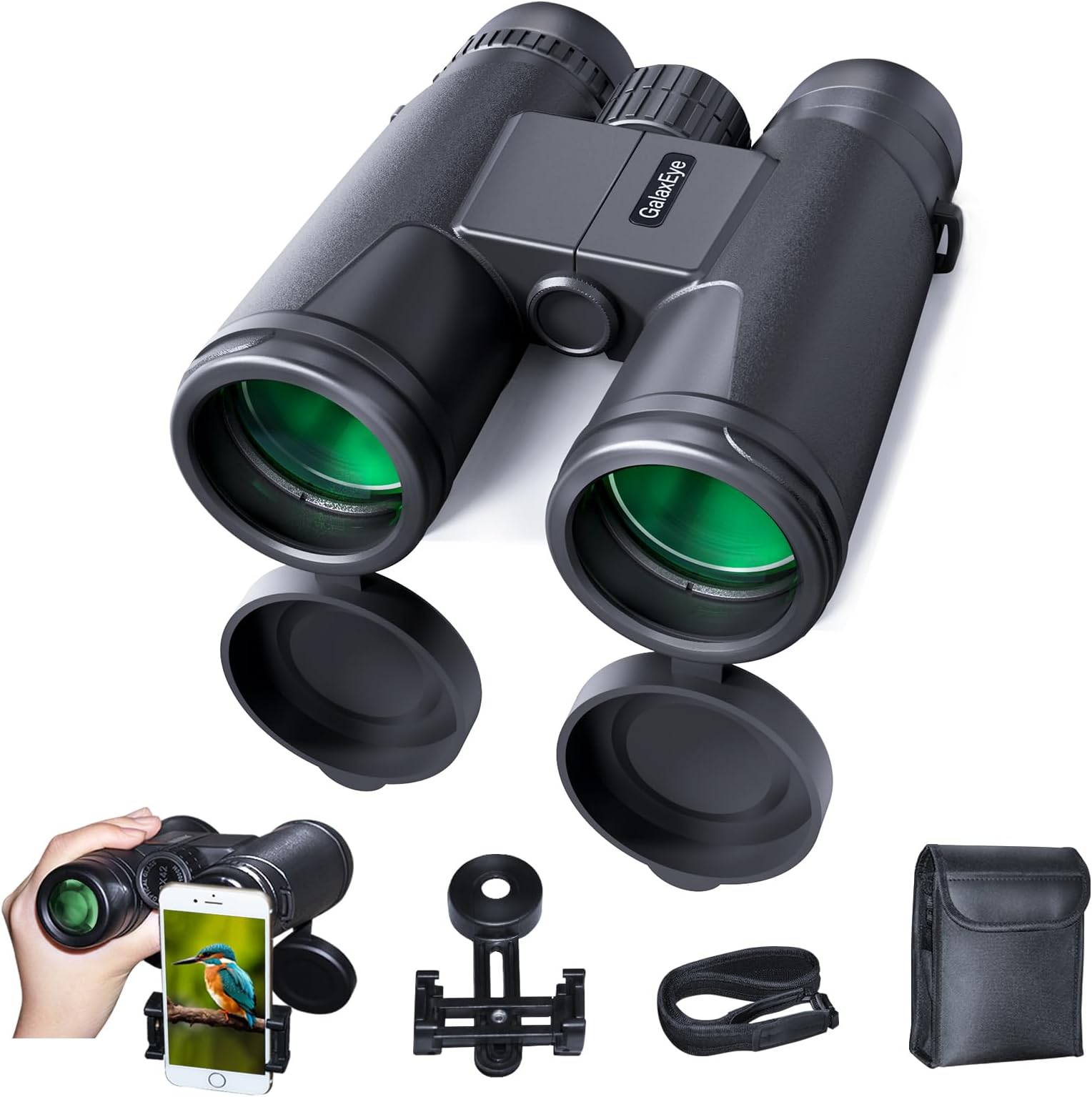 Amazon.com : Binoculars GalaxEye 12x42 Compact for Adults with Phone ...