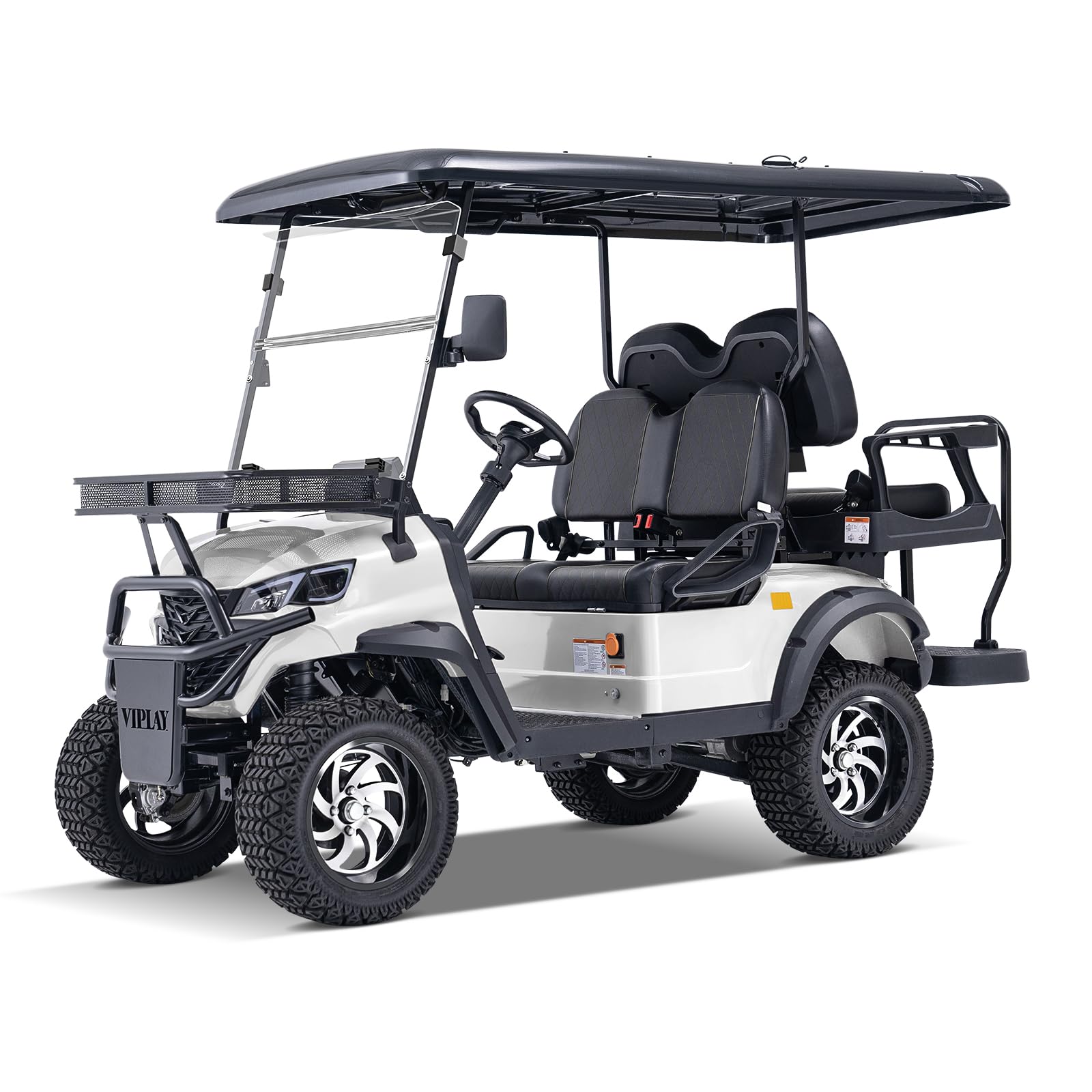Electric Golf Cart Solar Charging 4 Seats Passenger Luxury Cruiser ...