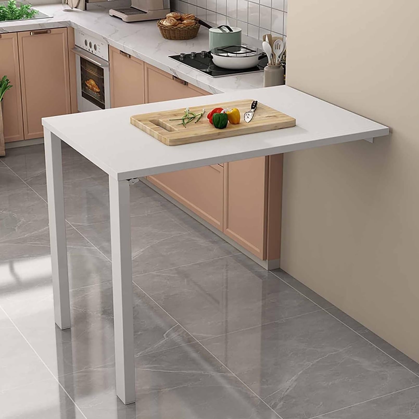 Mesas De Pared Plegables Para Cocina Mesa Abatible De Melamina A