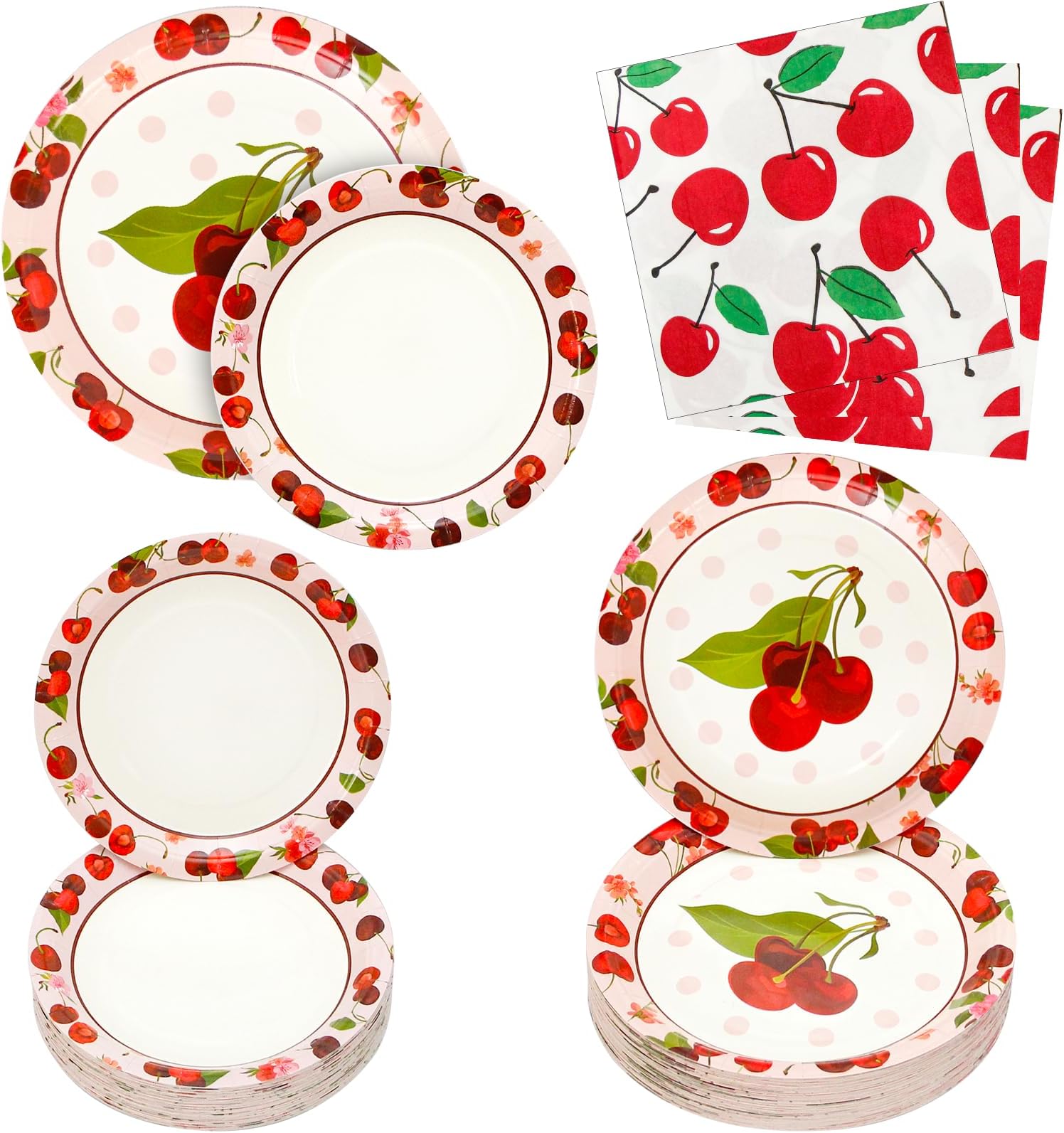 Amazon.com: FYSUIMU Pink Bow Party Supplies Kit Serves 24 Cute Bow ...