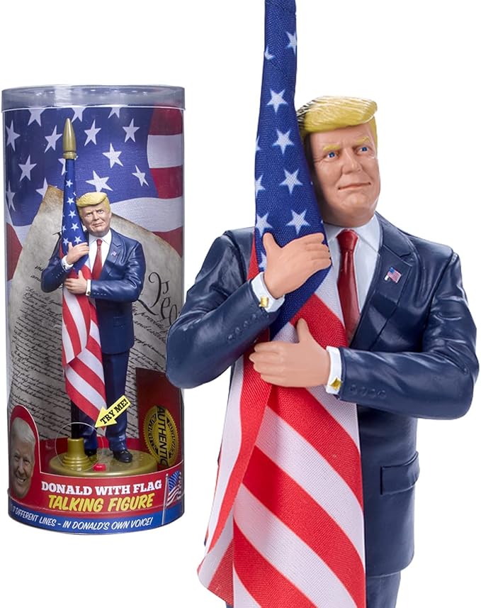 Donald with Flag Talking Figure - Says 17 Different Audio Lines in ...