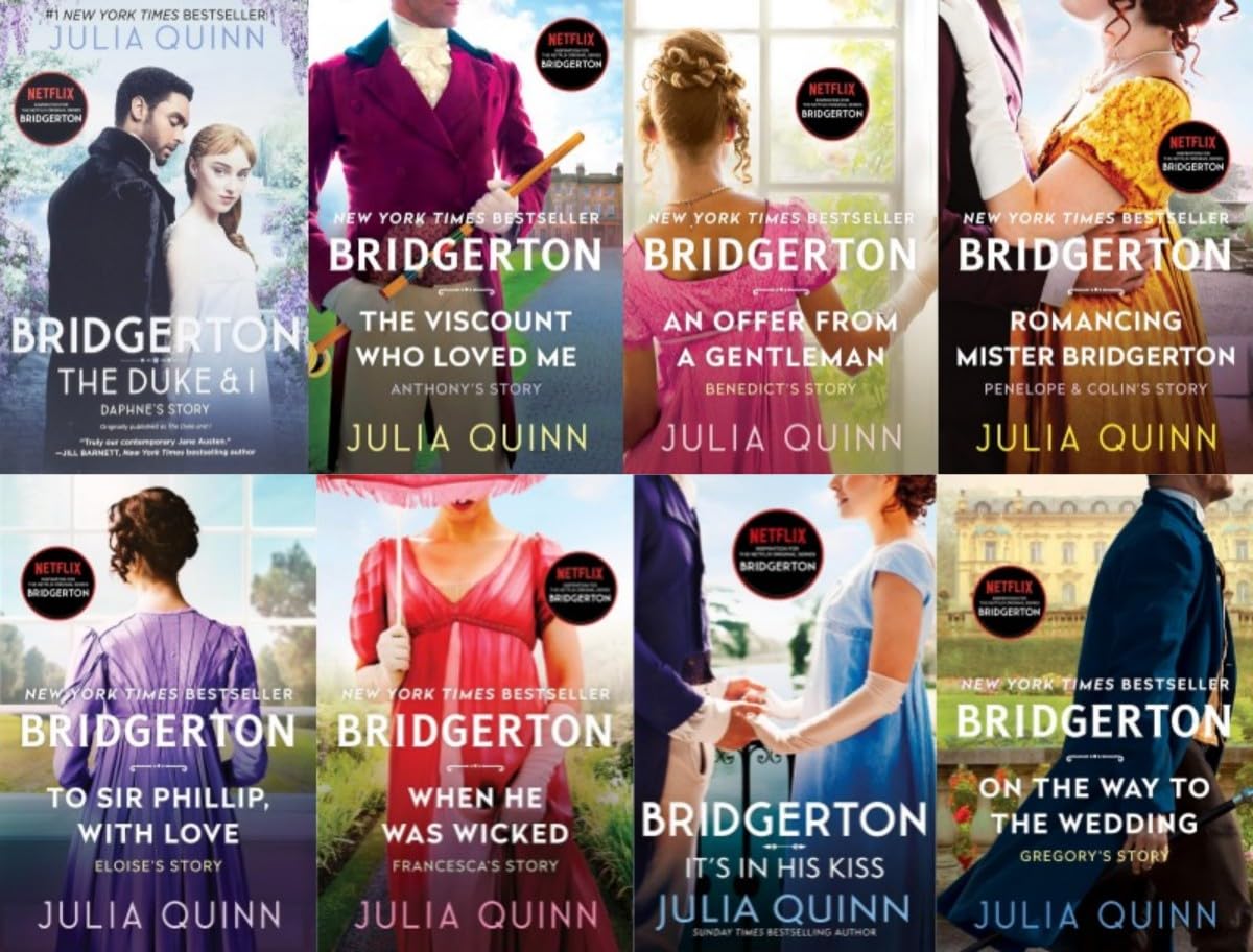 Julia Quinn Bridgertons Series 8 Books Set (Volume 1 - 8) - Mass Market ...