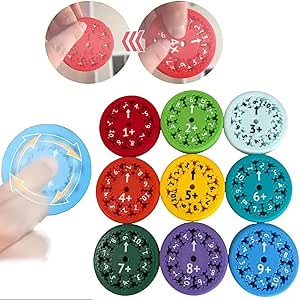 Amazon.com: Math Fidget Spinner, Numbers Addition & Subtraction Fidget ...
