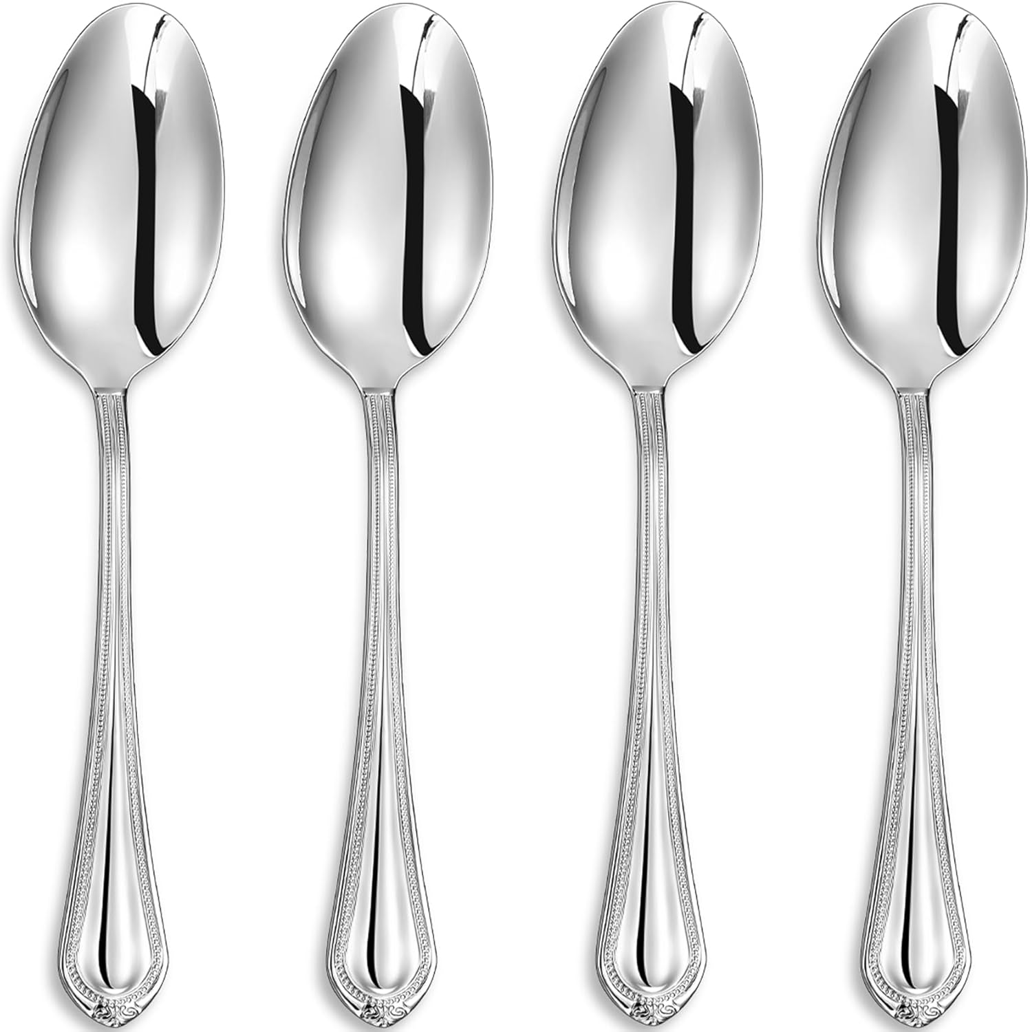 Amazon.com: KEAWELL Pearl Edge 4-Piece Premium Spoon Set, 18/10 ...