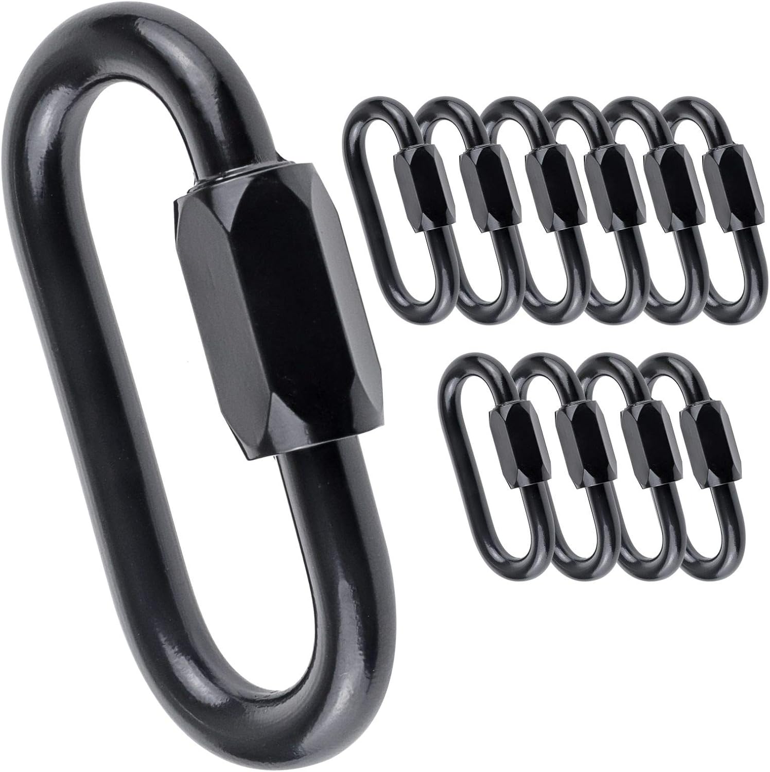 Amazon.com: IEBUOBO 10 Packs Black Quick Link M6 1/4 inch Stainless ...