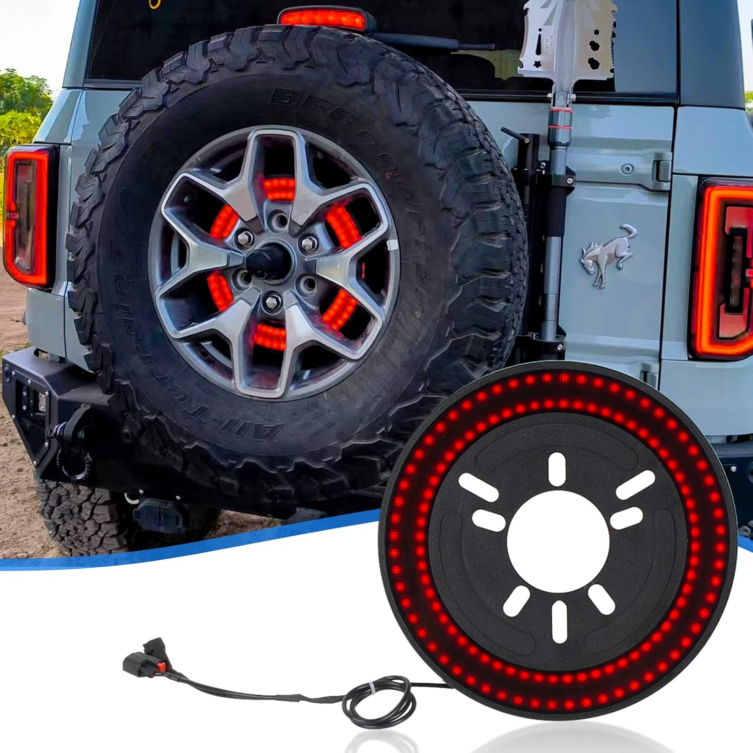 Amazon.com: LED Spare Tire Brake Light for Ford Bronco 2021-2024 Plug ...