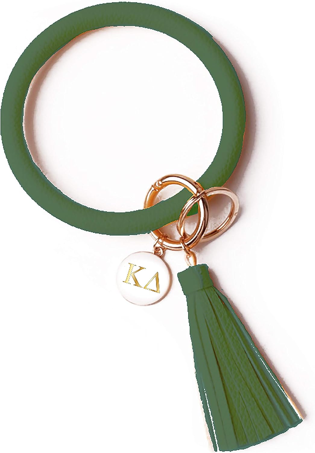 Amazon.com: Sorority Shop KD Bangle Keychain - Kappa Delta Green Ring ...