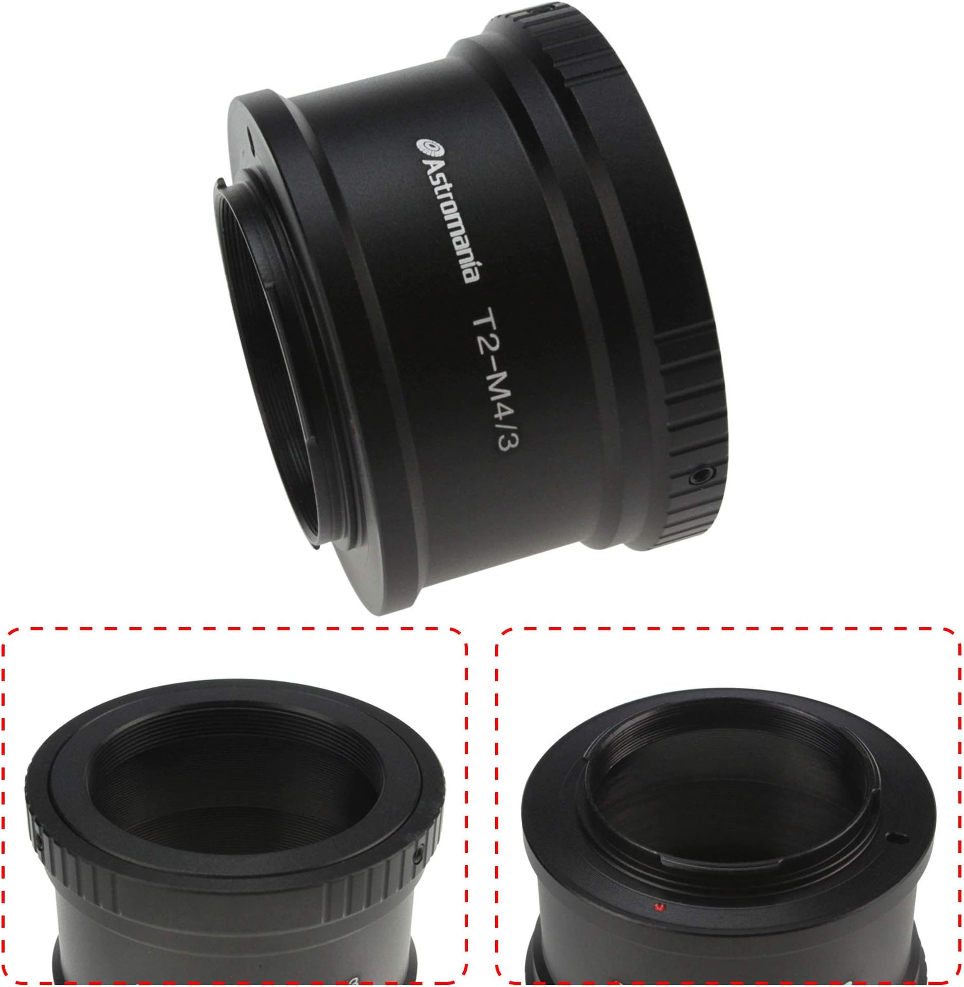 Amazon.com : Astromania T T2 Mount for Olympus Panasonic M4 / 3 Cameras ...