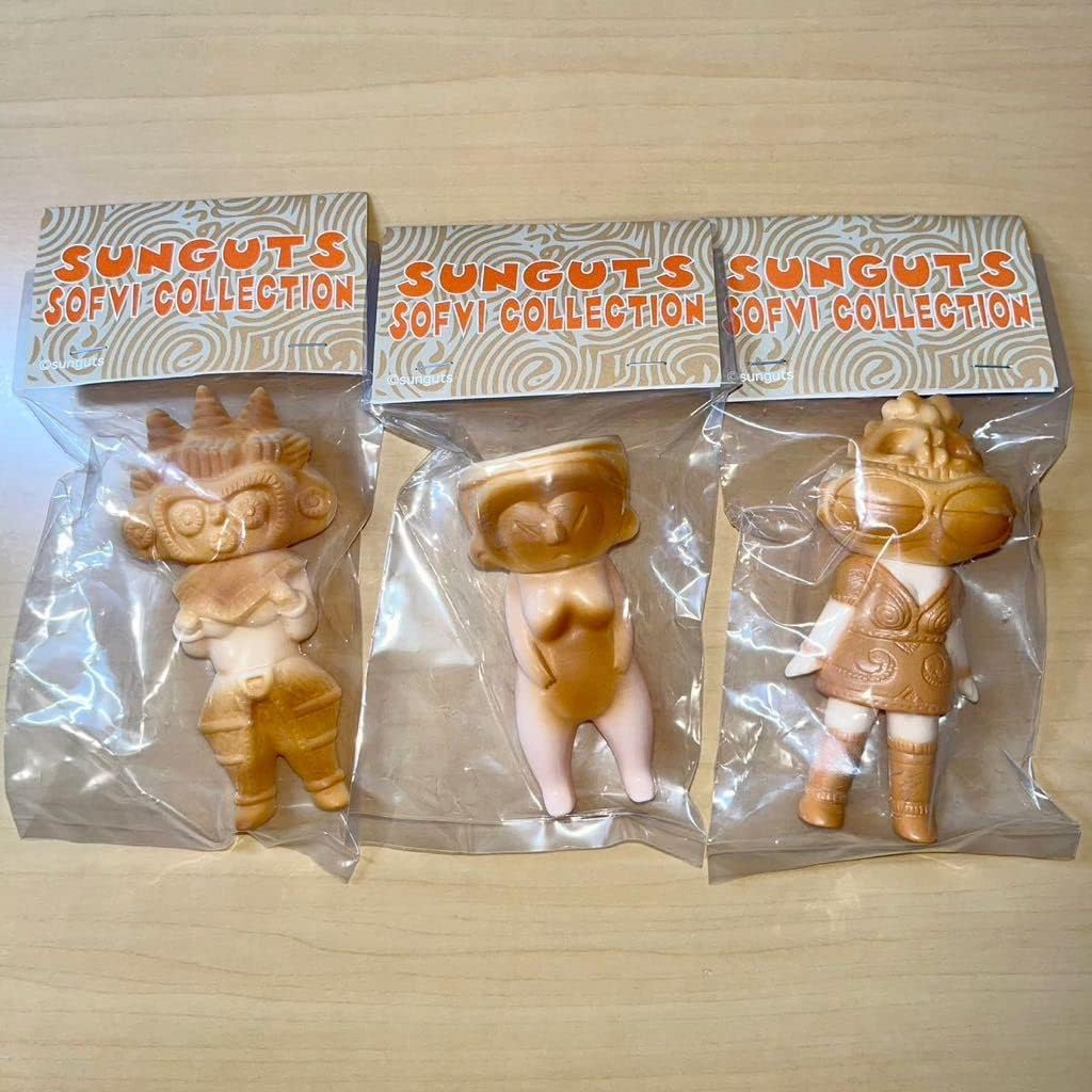 Amazon.co.jp: 3体セット 縄文ガールズ サンガッツ本舗 ソフビ フィギュア sunguts sofvi サンガッツ : おもちゃ