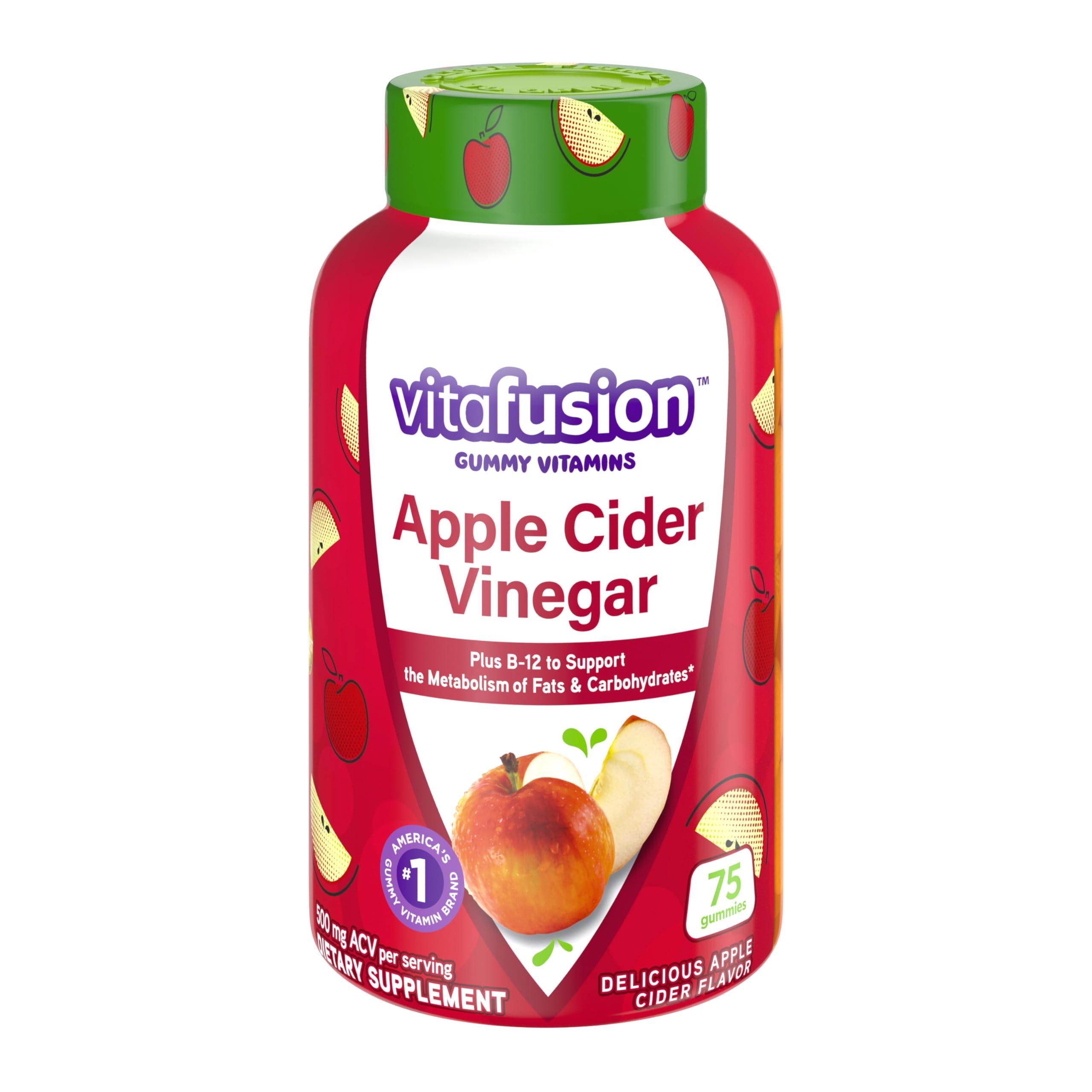 Amazon.com: Vitafusion Apple Cider Vinegar Gummies 500mg Apple Cider Vinegar per Serving Plus B ...