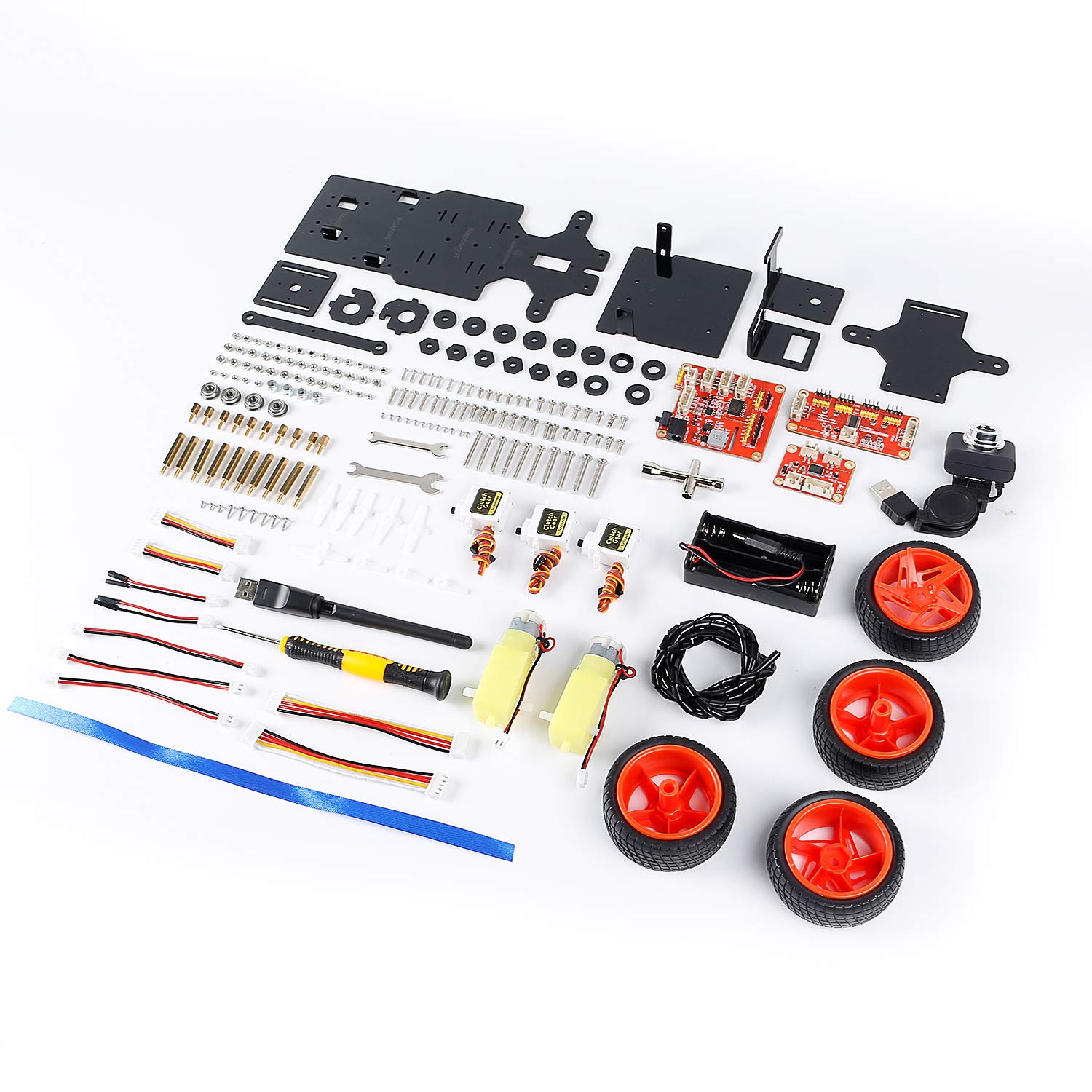 Sunfounder Raspberry Pi Smart Video Robot Car Kit V20 Block Based Graphical Visual Programming