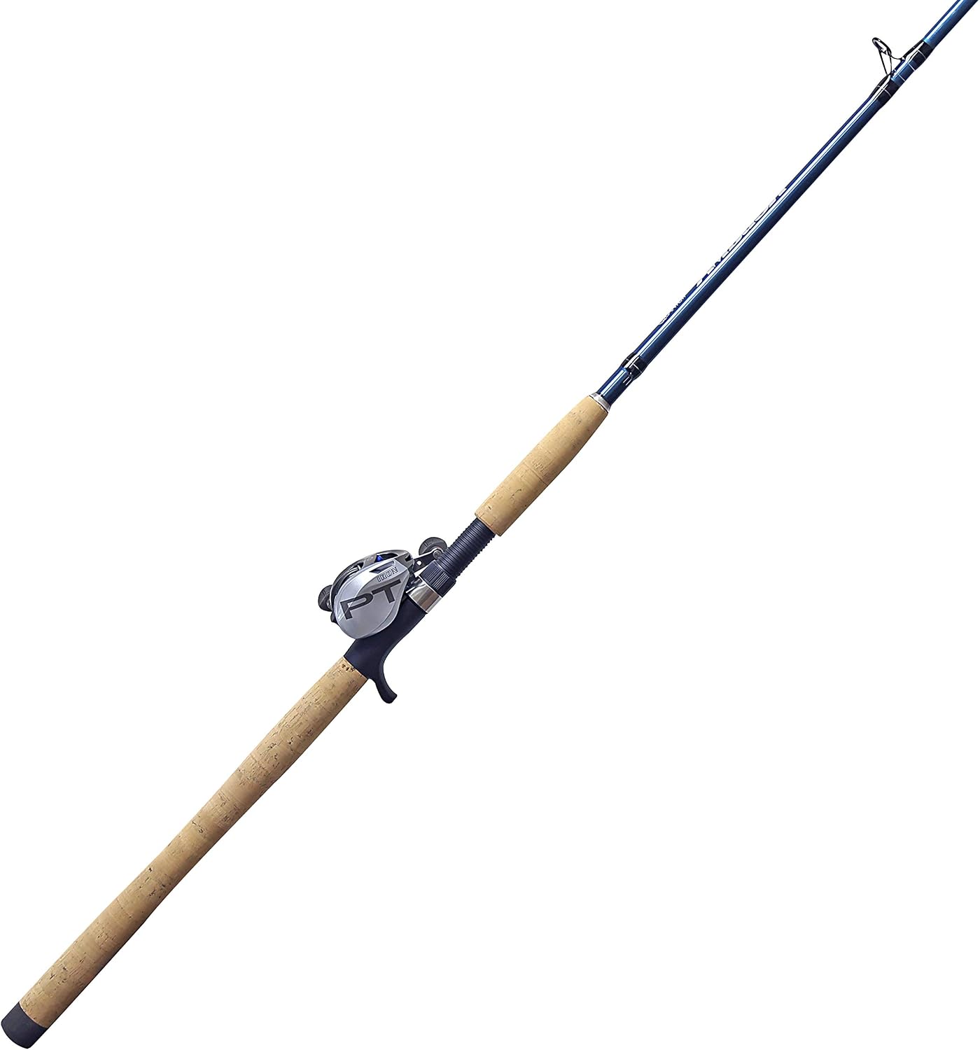 Quantum Iron PT 300 Baitcast Reel and Fishing Rod Combo, Continuous ...