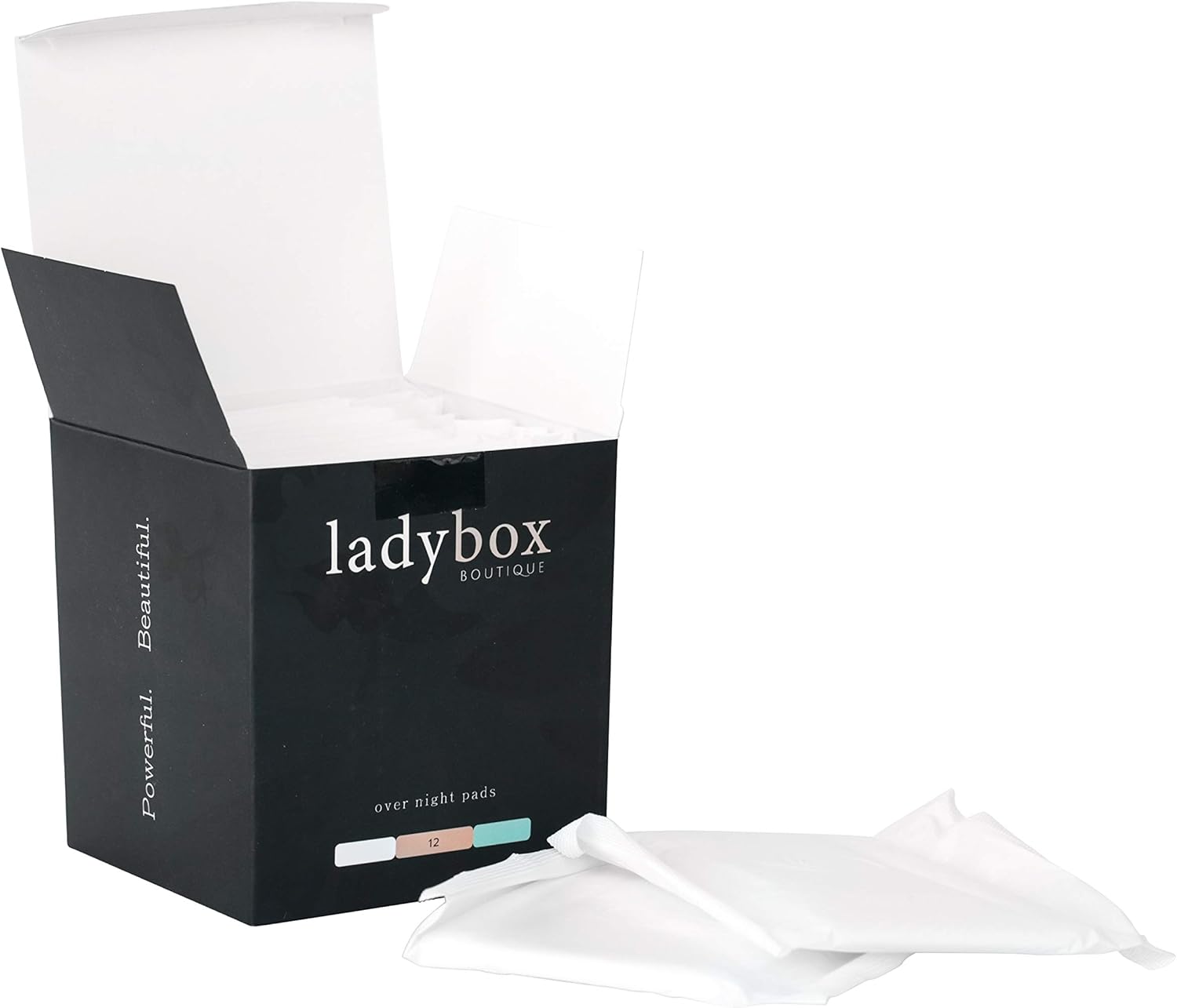 Amazon.com: ladybox BOUTIQUE Organic Overnight Pads| Pure & Toxin-Free ...
