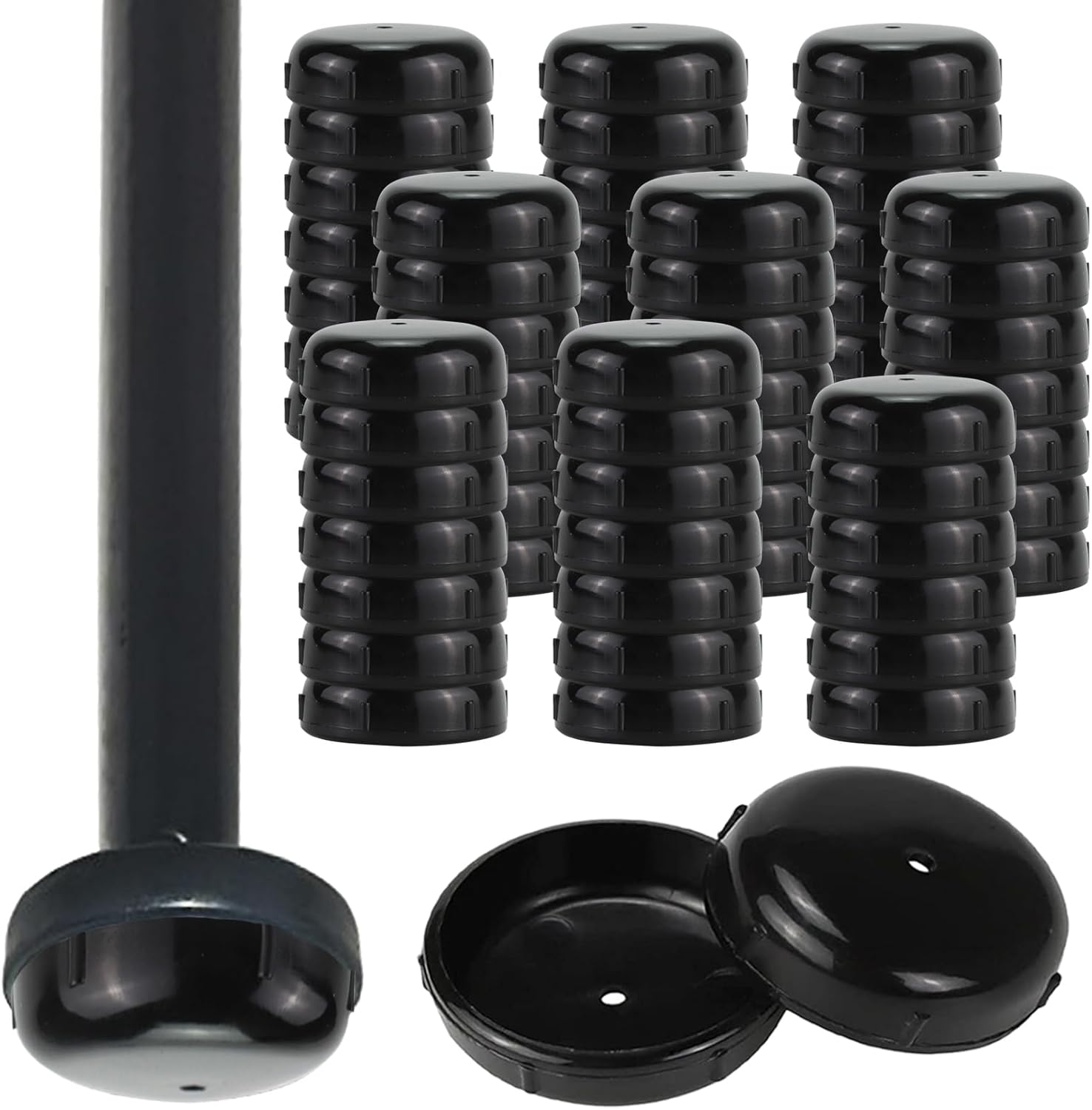 64 Pack Wrought Iron Chair Leg Gliders by PANDEELS - Patio Furniture ...