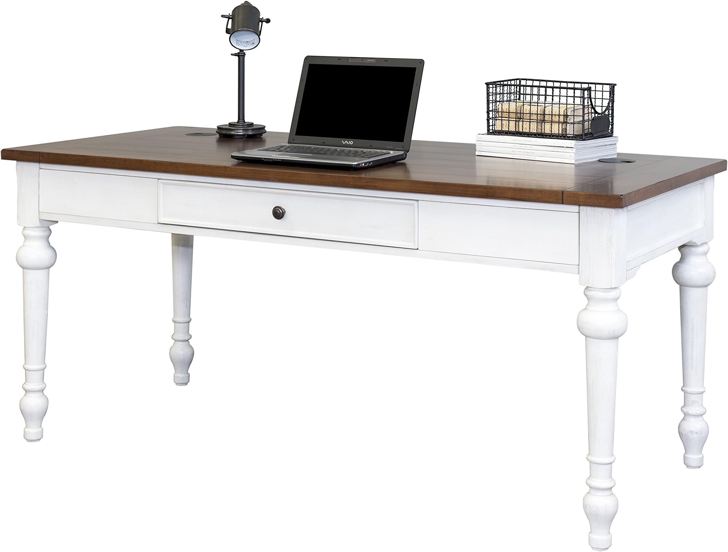 Amazon.com: Martin Furniture IMHF386R-Kit Desk, Brown : Home & Kitchen