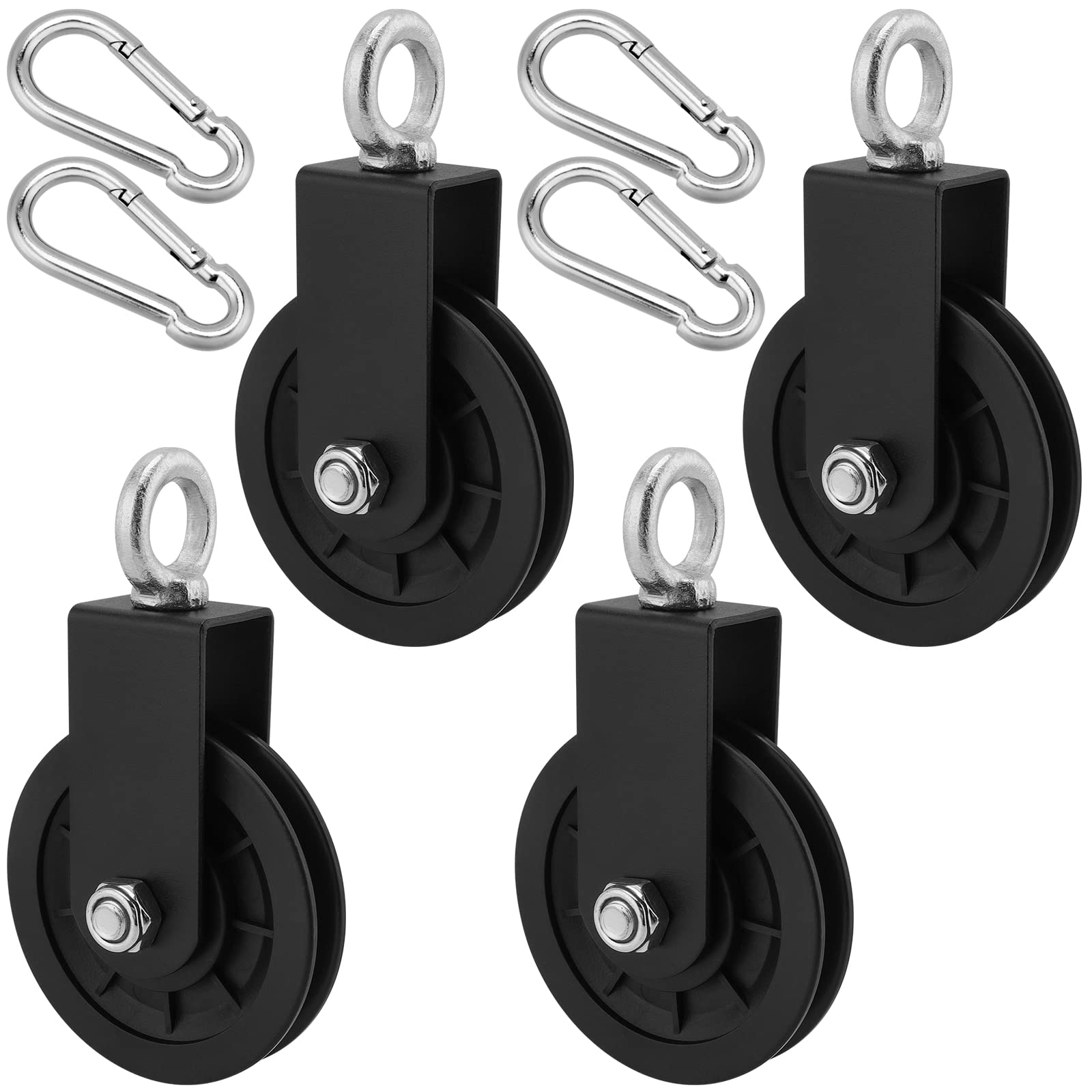 SEHOI 4 PCS Gym Pulley Wheel, Cable Pulley Rotation Traction Wheel, 360 ...