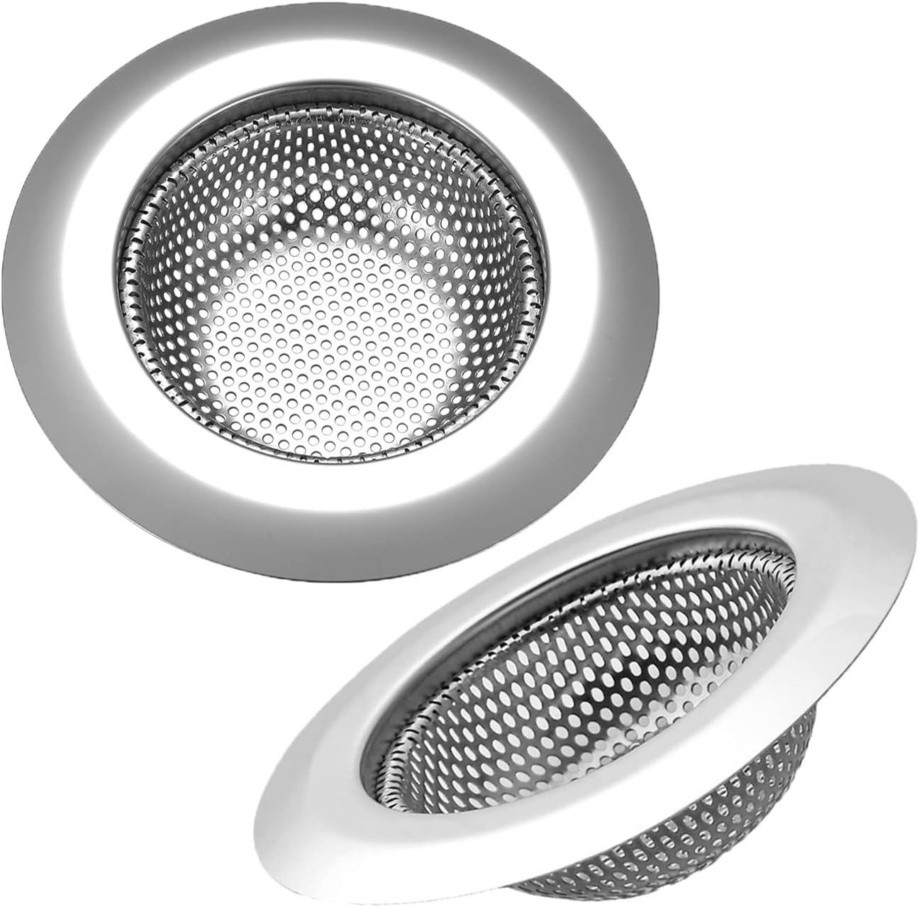 2Pcs Kitchen Sink Strainer Food Catcher, Stainless Steel Sink Garbage ...