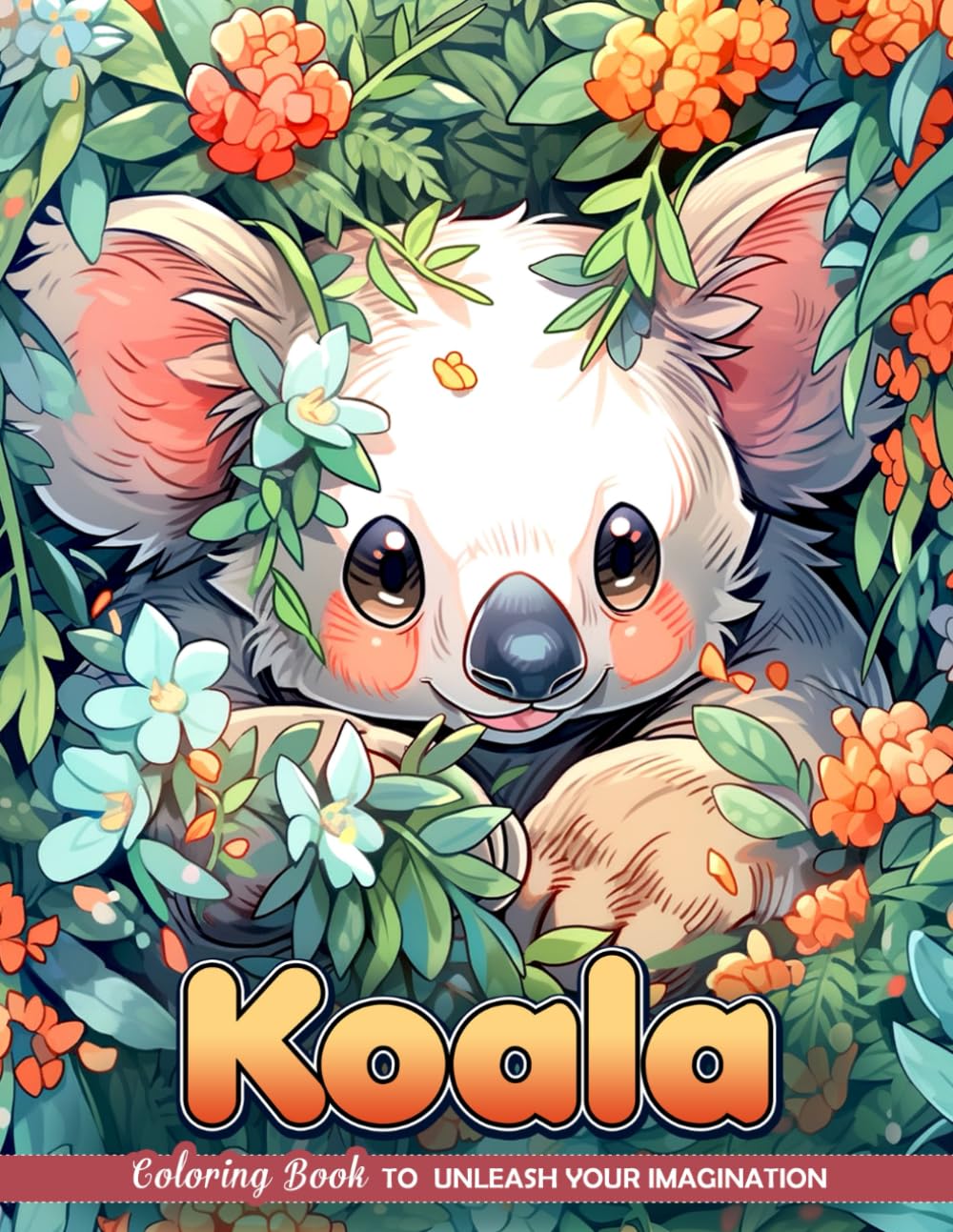 Koala Coloring Book: Koala Coloring Page, Serenity in Australian ...
