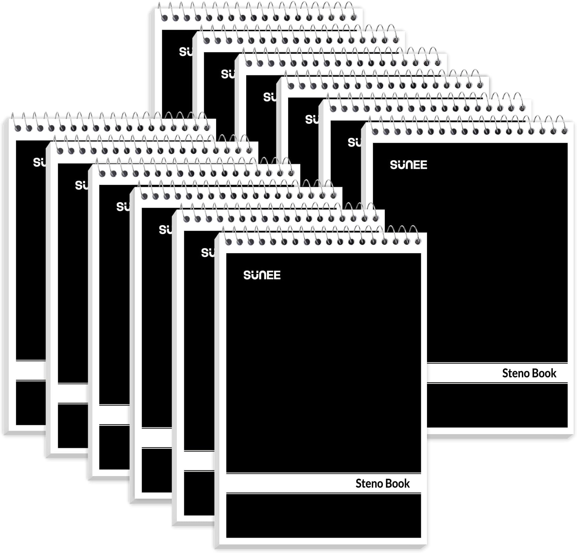 Amazon.com : SUNEE 12 Pack Steno Pads 6x9, Gregg Rule, 60 Sheets ...