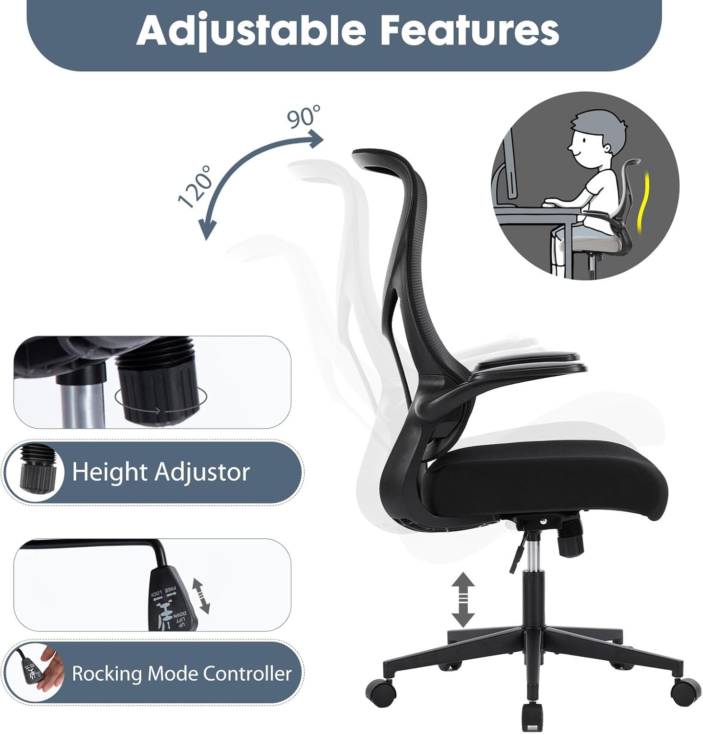 Simple Modern Office Chair Ergonomische Bürostühle
