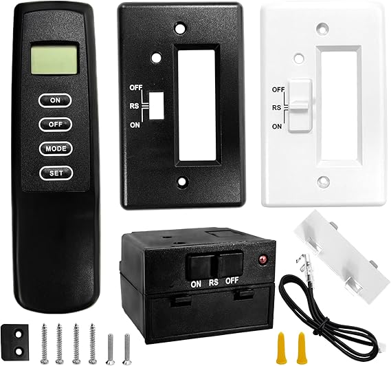 Amazon.com: Bxmgr Upgraded Fireplace Remote Control Kit,Compatible with ...