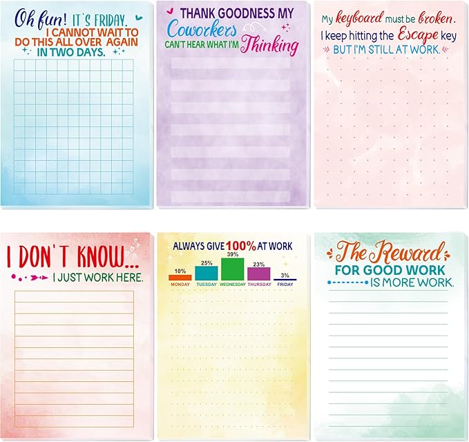 Amazon.com : Fancy Land Funny Notepads with Sayings Novelty Memo Pads ...