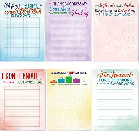 Amazon.com : Fancy Land Funny Notepads with Sayings Novelty Memo Pads ...