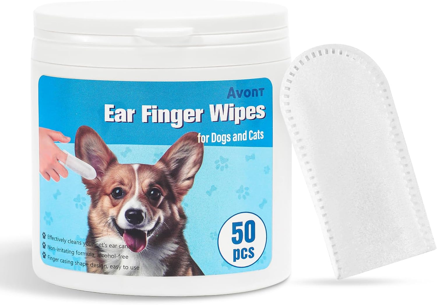 Amazon.com : Avont 1 Pack Dog Ear Cleaner Wipes, Gentle Ear Relief ...