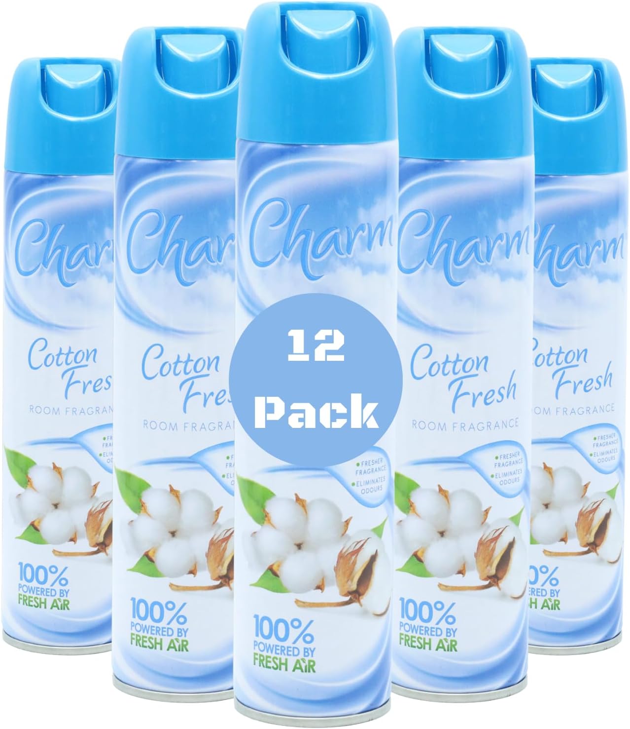 Charm Air Freshener Spray Cotton Scent 240ml Pack of 12 | Long Lasting ...