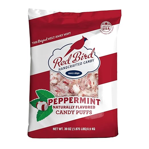 Amazon.com: Red Bird Soft Peppermint Candy Puffs, Mints Individually ...