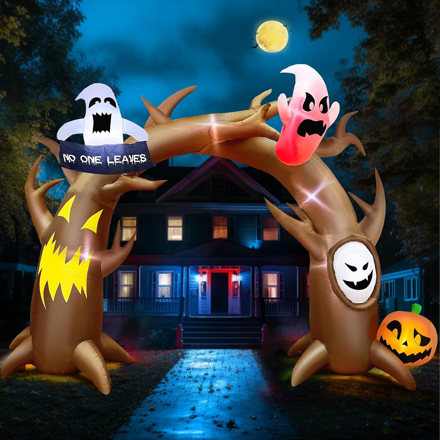 Amazon.com: TURNMEON 9.6FT Long & 8FT Tall Giant Halloween Inflatable ...