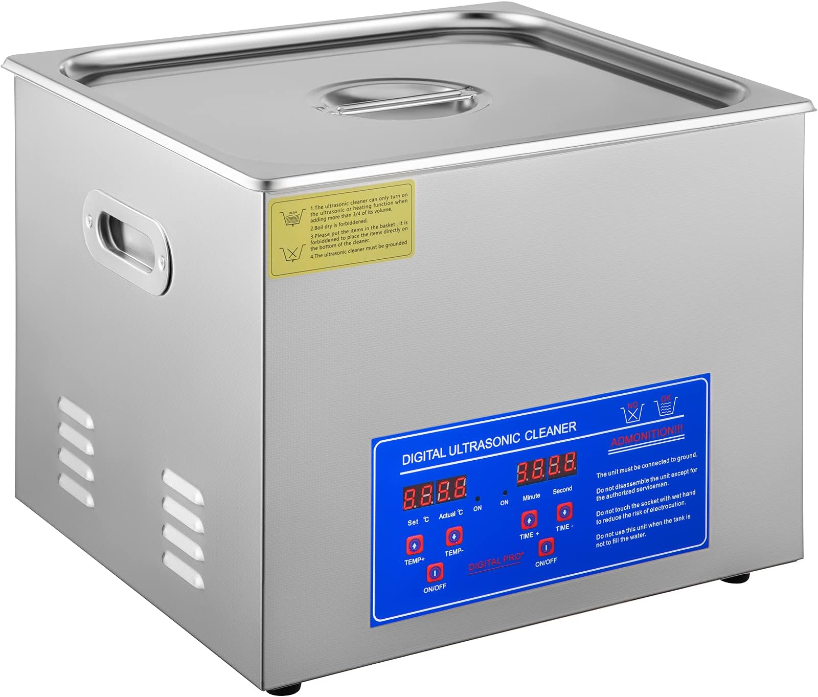 VEVOR Ultrasonic Cleaner 2L Digital Ultrasonic Parts Cleaner with Timer ...