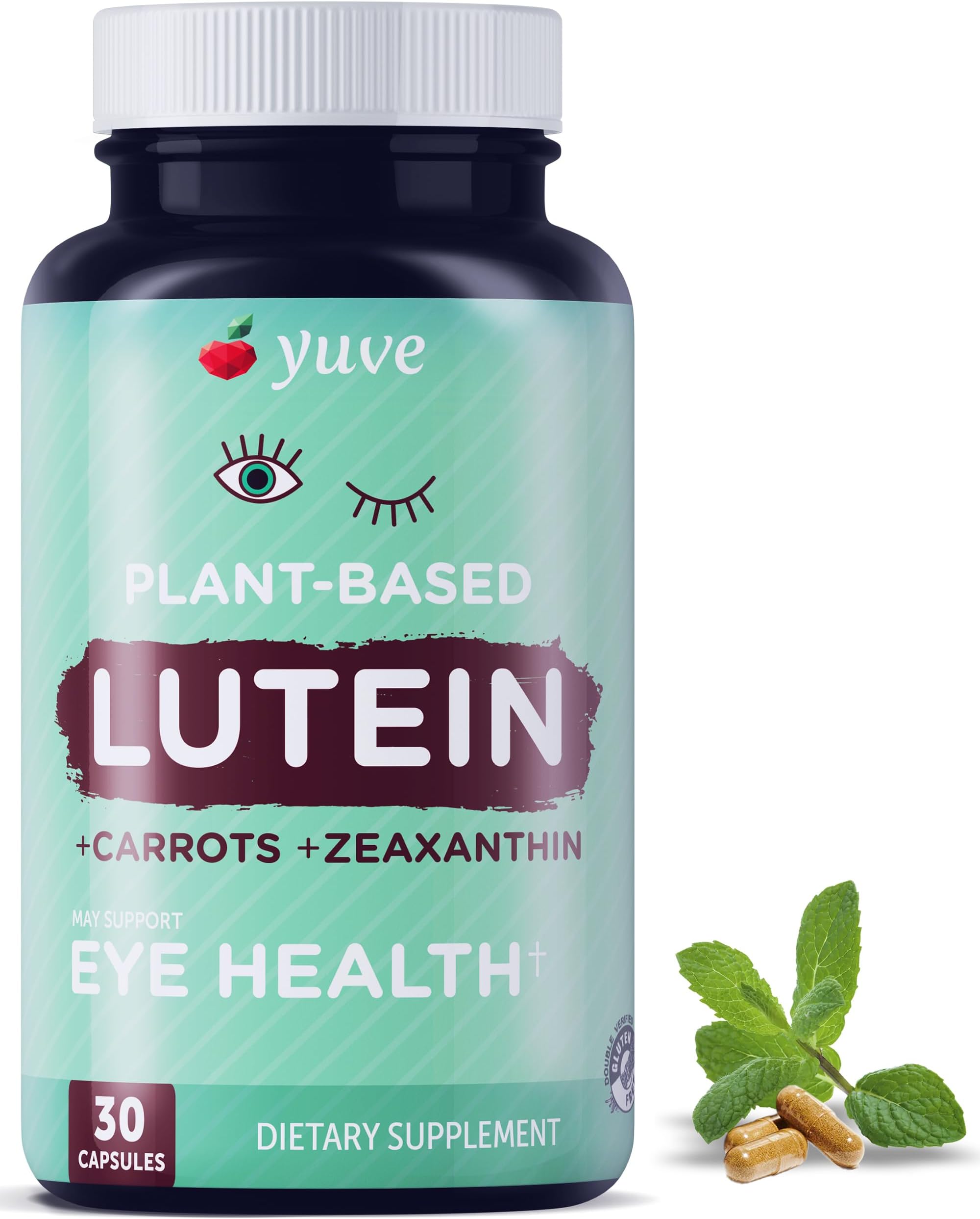 Amazon.com: Yuve 20mg Lutein & Zeaxanthin Eye Health Supplement with ...